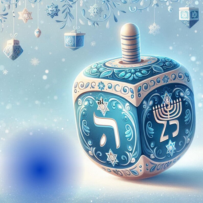 Hanukkah, Elegant Dreidels - Etsy