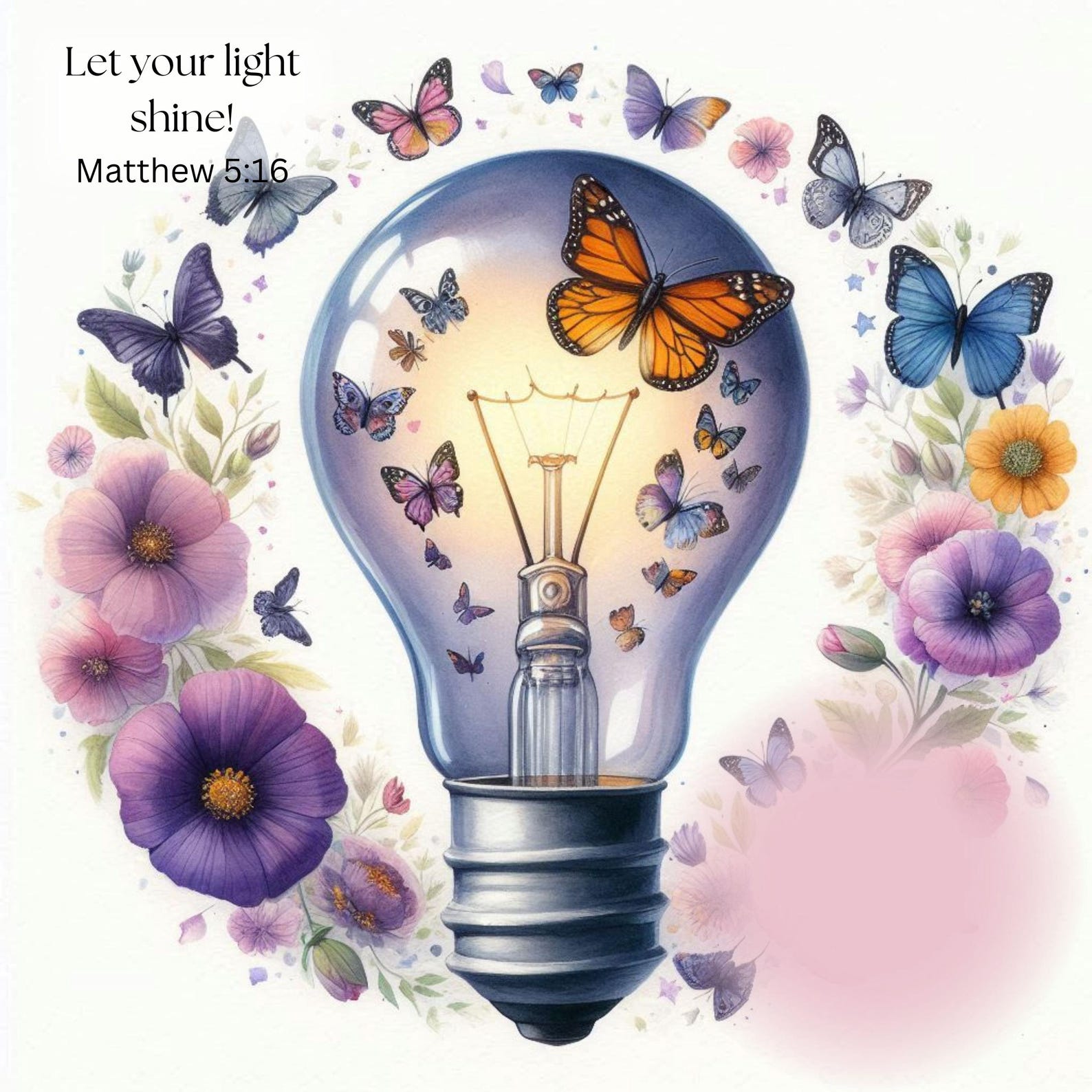 Scriptures, Light, Use for Cards, Wall Art, Apparel, Scrapbooks ...