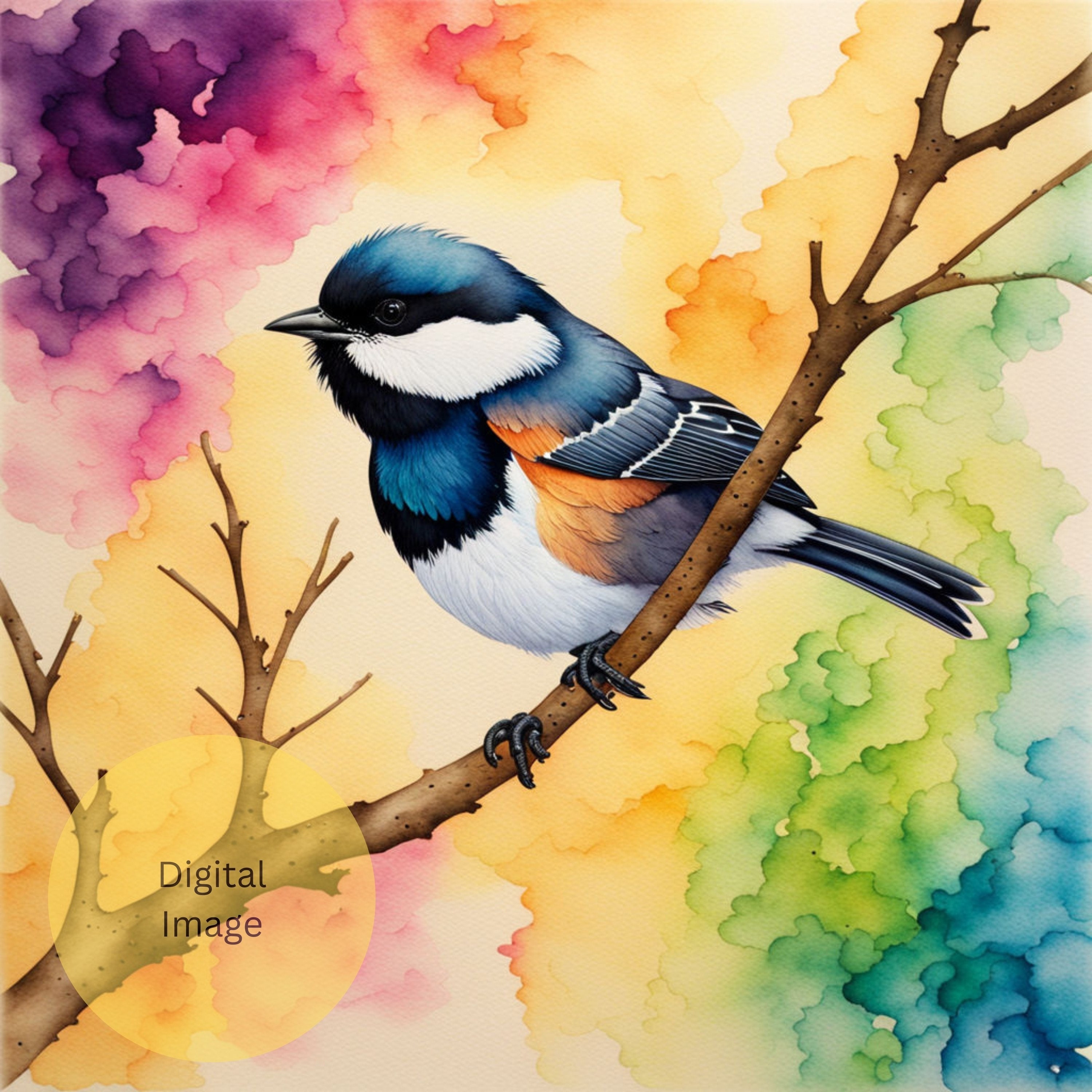 Beautiful Watercolor Birds, Use for Cards, Scrapbooking, Wall Art ...