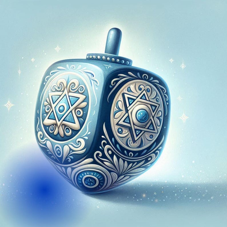 Hanukkah, Elegant Dreidels - Etsy