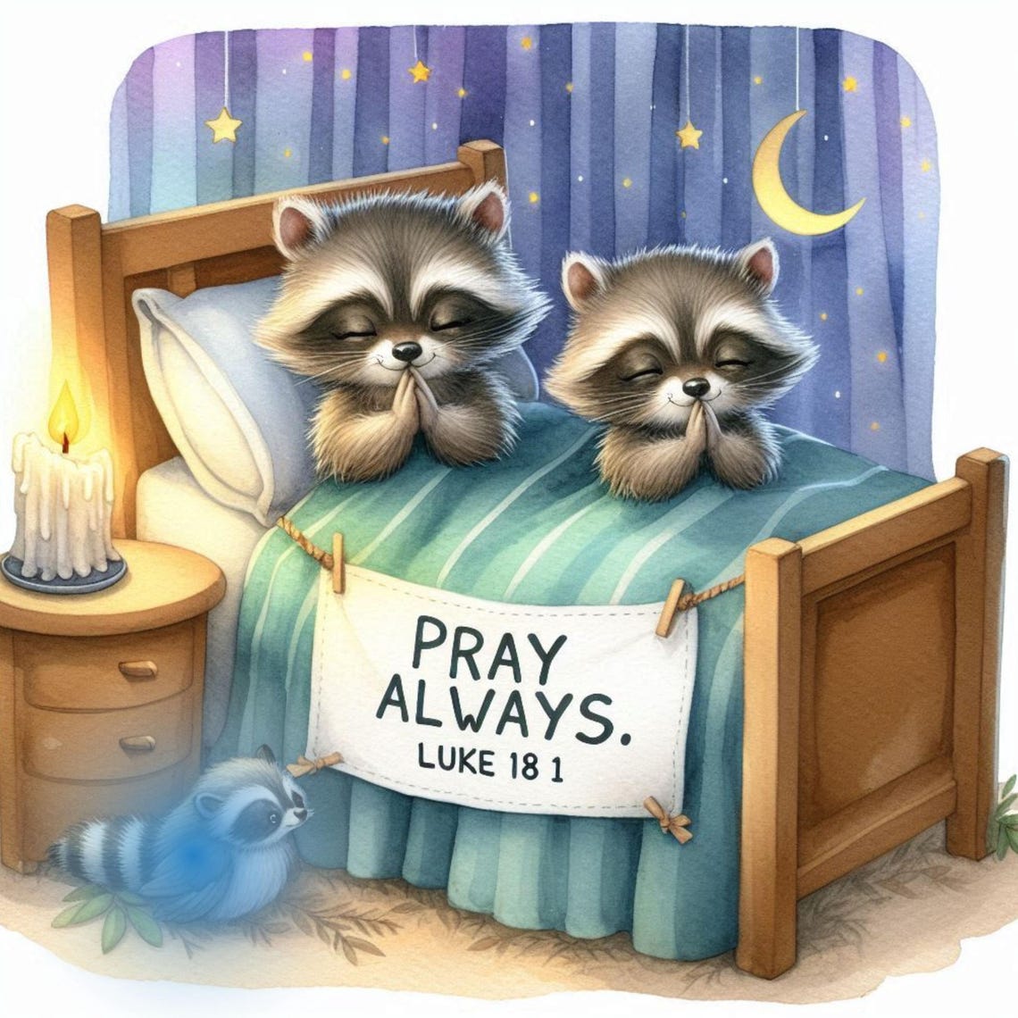 Adorable Praying Animals, Scripture Message, Cards, Wall Art, Apparel ...