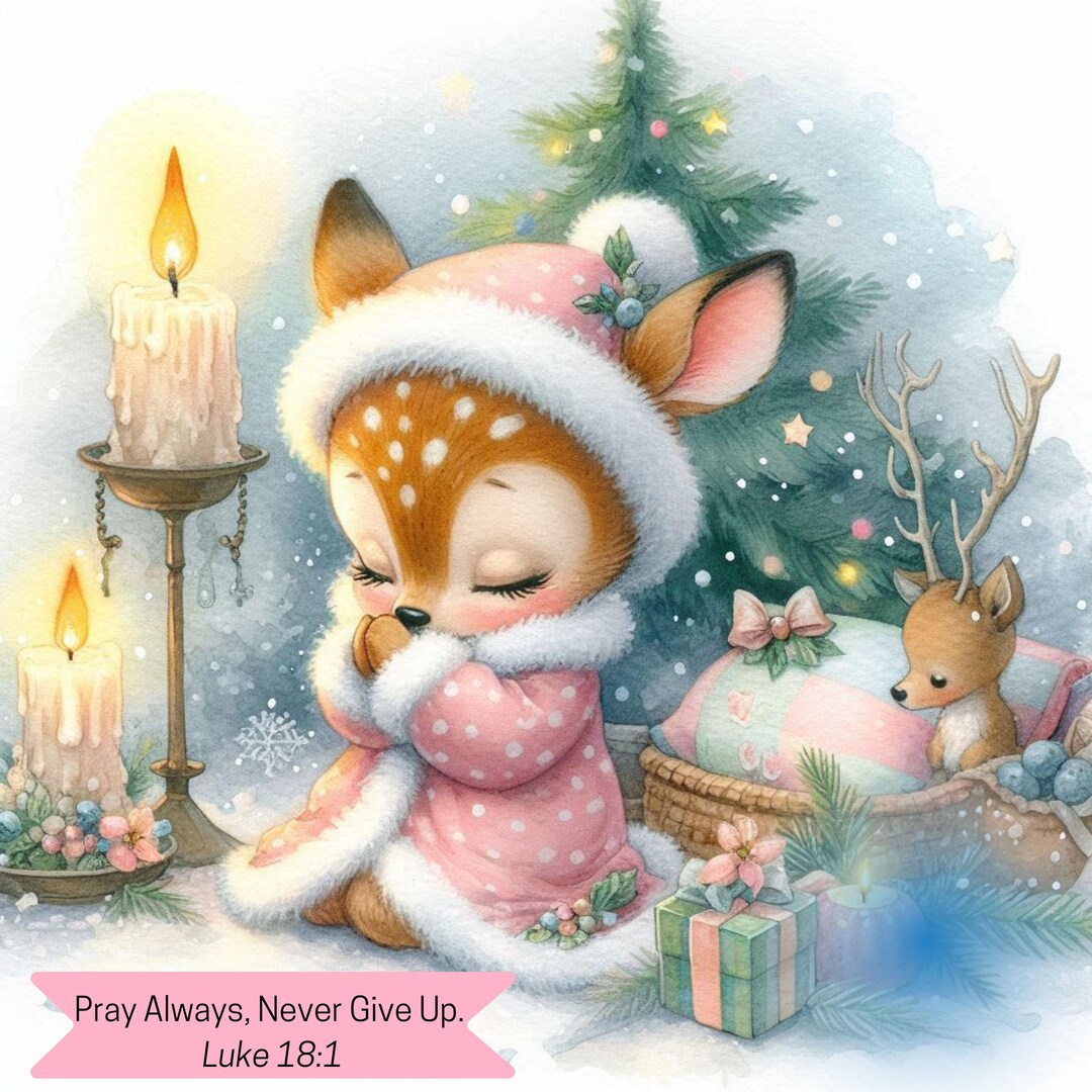 Adorable Praying Animals, Scripture Message, Cards, Wall Art, Apparel ...