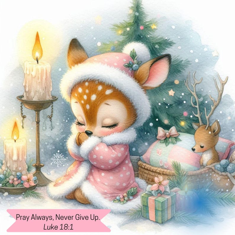Adorable Praying Animals, Scripture Message, Cards, Wall Art, Apparel ...