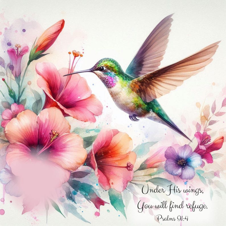 Beautiful Hummingbirds of Praise, Use for Cards, Wall Art, Apparel ...