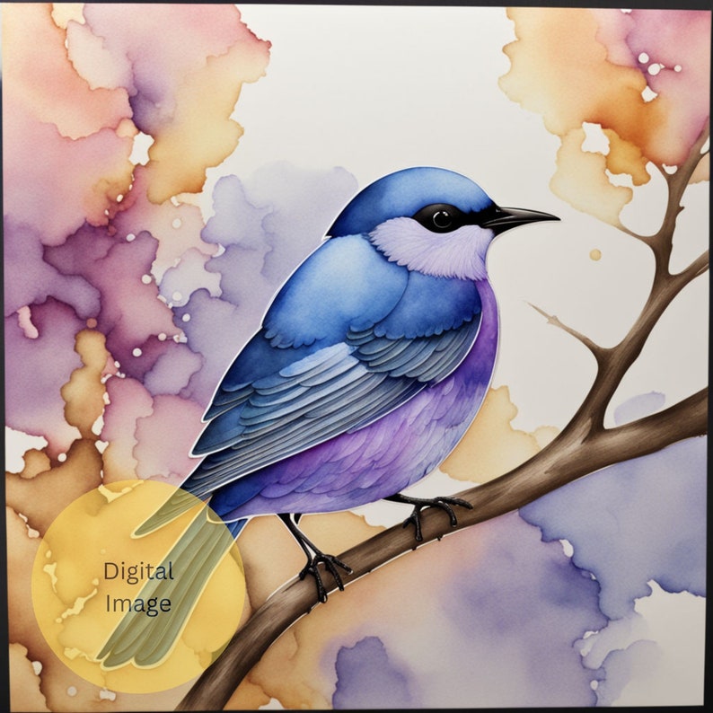 Beautiful Watercolor Birds, Use for Cards, Scrapbooking, Wall Art ...