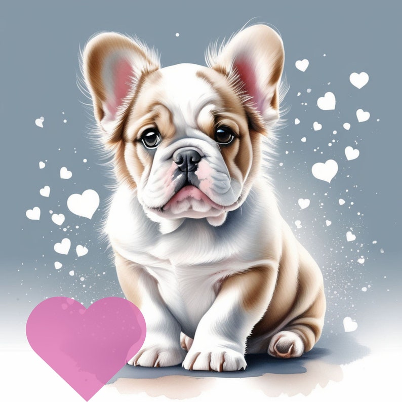 Puppy Love, Precious Puppy Clipart, Use for Cards, Wall Art, Apparel ...