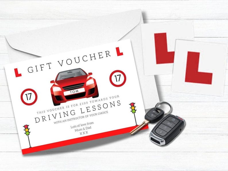 Editable Driving Lesson Gift Voucher | Printable Gift Certificate ...