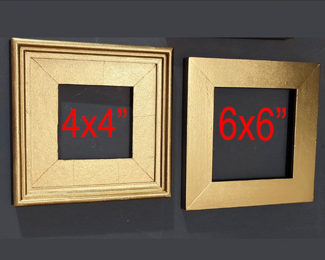 Set 2 Gold Frames, Gold Frame Wall Decor, Picture Frames, Small Mirror ...