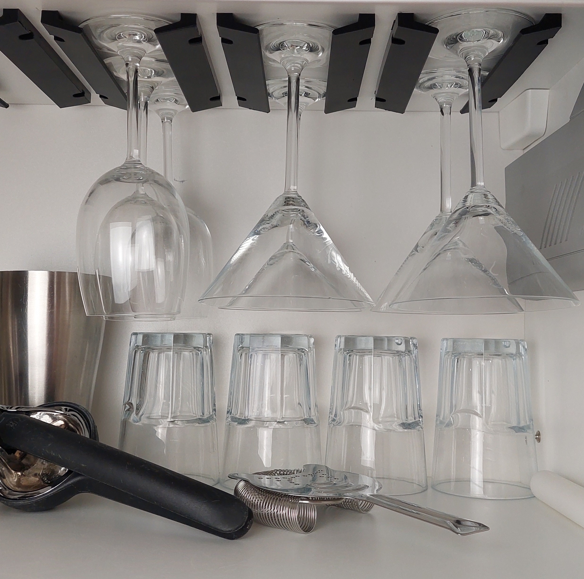 Cabinet Glass Holder Rack 3D Printed Glass Holder Wine Glass - Etsy