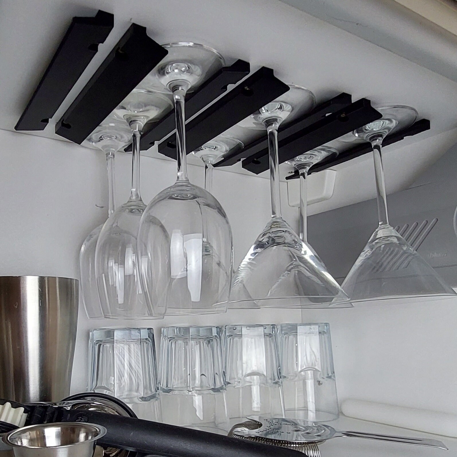 Cabinet Glass Holder Rack 3D Printed Glass Holder Wine Glass - Etsy