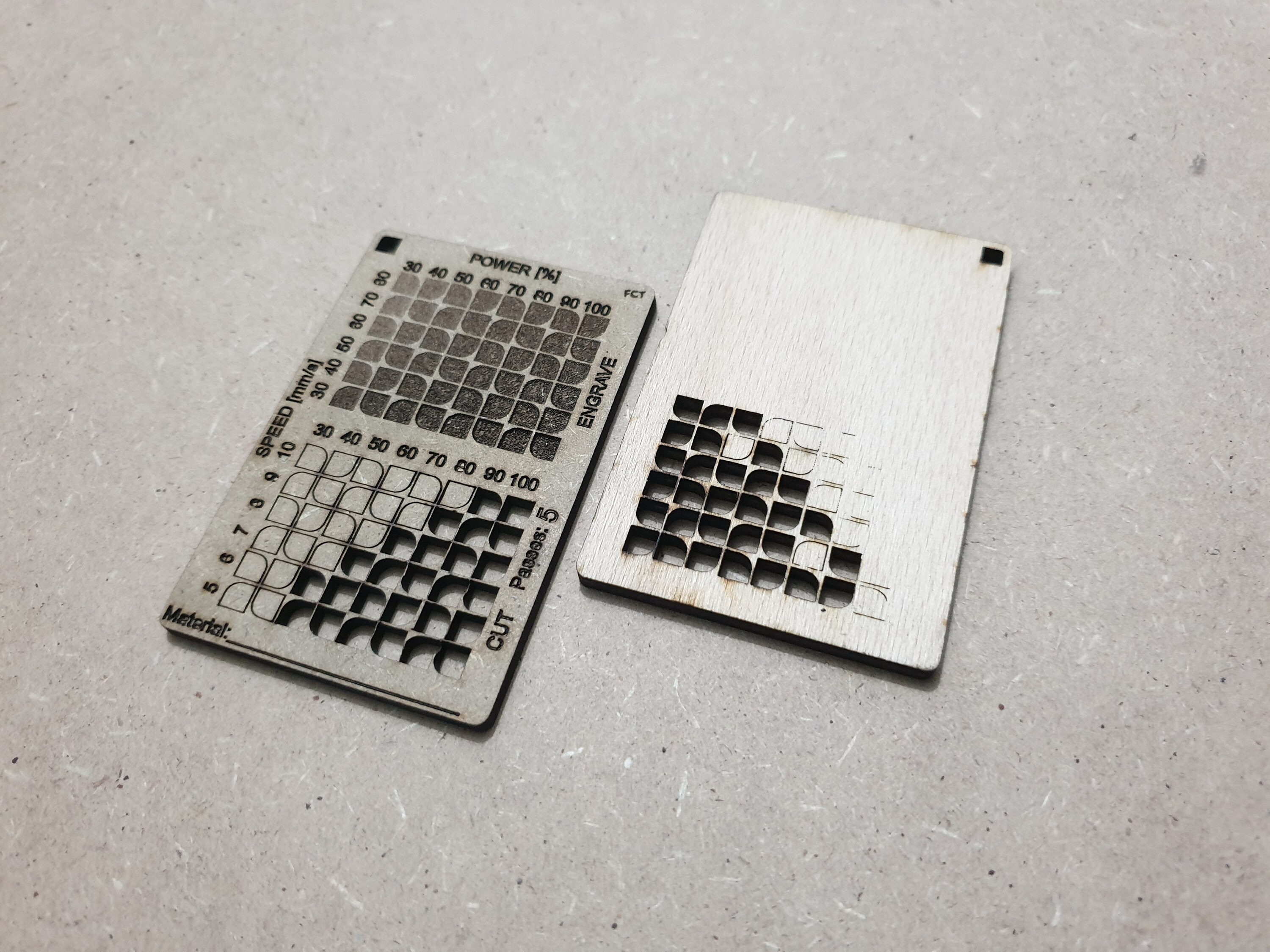 10 Diode Laser Material Test, Lightburn Laser Test Files, Engrave Test ...