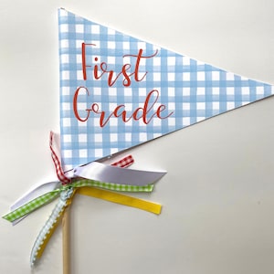 First Day of Preschool School 2020 Pennant Flag Printable - Etsy