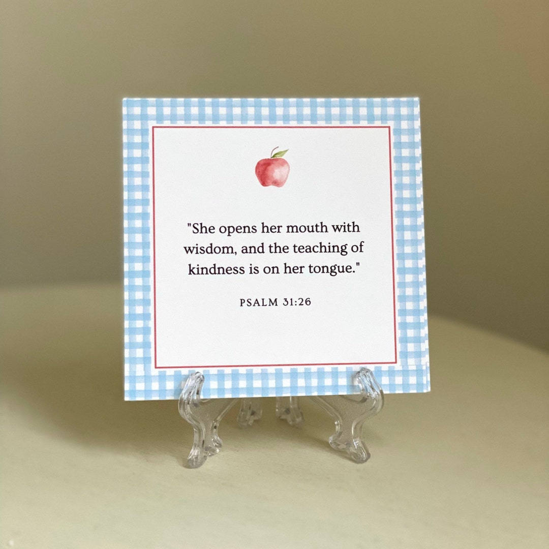 Scripture Cards for Teachers DIGITAL DOWNLOAD - Etsy Österreich