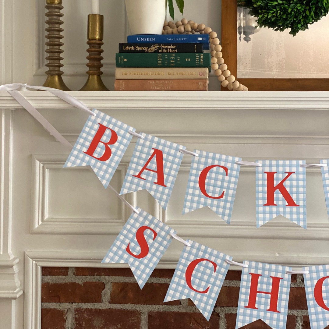 Back to School Banner // Digital // Printable // Apples // Watercolor ...