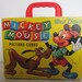 Vintage Disney Mickey Mouse Puzzle Blocks in Original Handled Box - 6 ...
