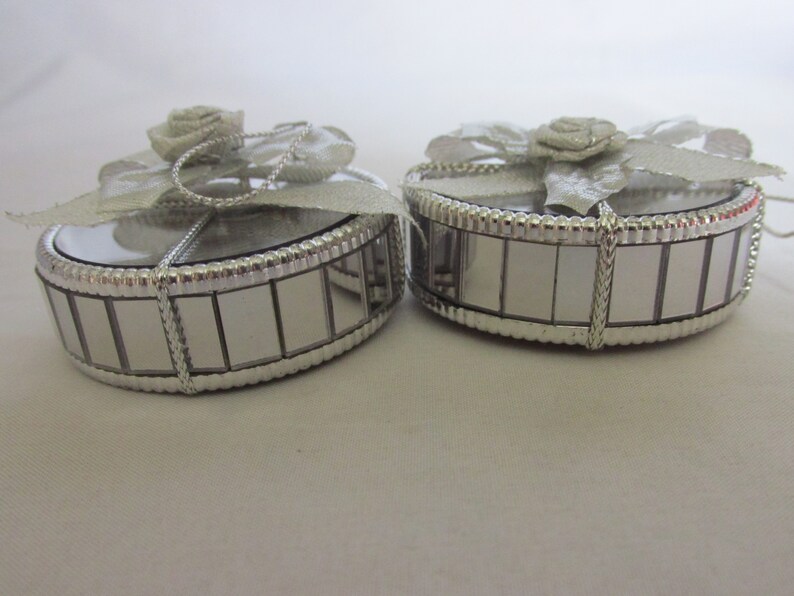 Vintage Avon "all Wrapped up for Christmas" Mirrored Ornaments, 2 ...