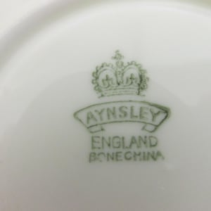 Vintage Aynsley English Bone China Shamrock Pattern Cup & Saucer With ...