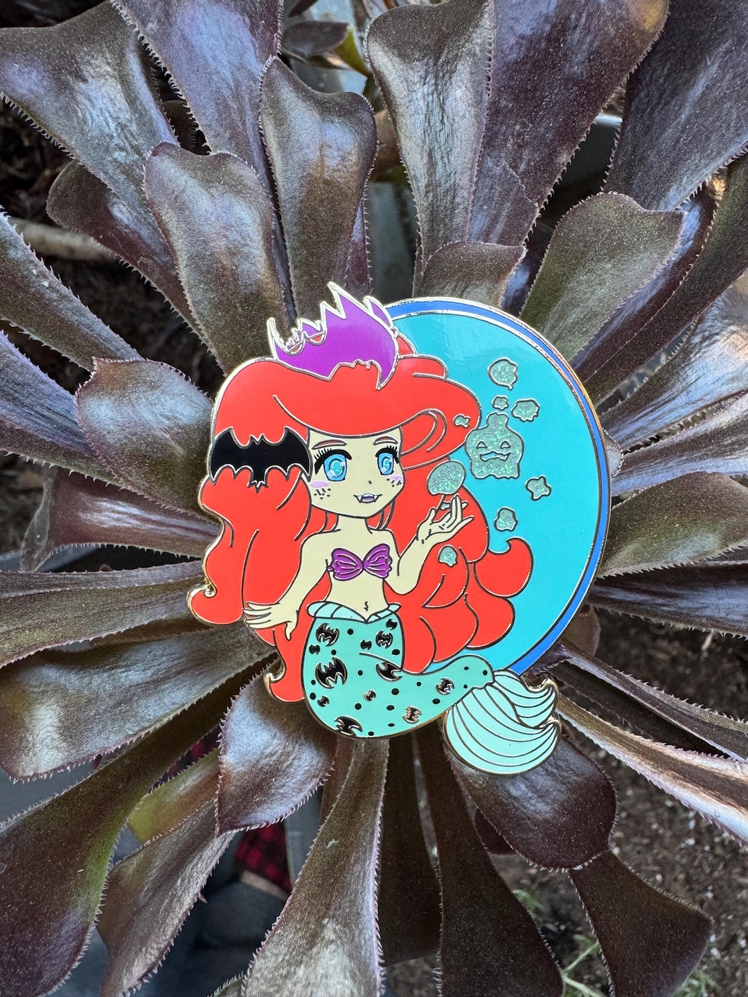 Little Mermaid Ariel Vampire Enamel Pin - Etsy