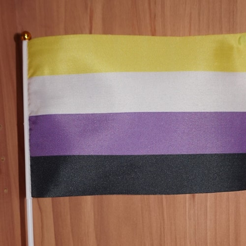 Nonbinary Pride Flag Small Handheld - Etsy Australia