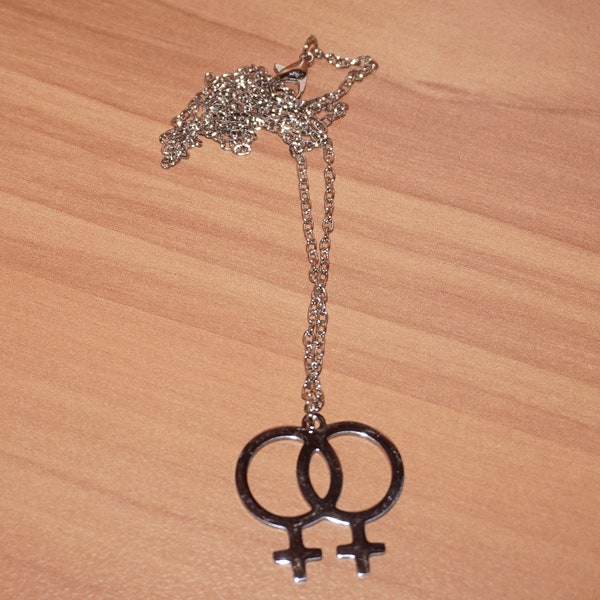 Lesbian Double Venus Necklace - Etsy Australia