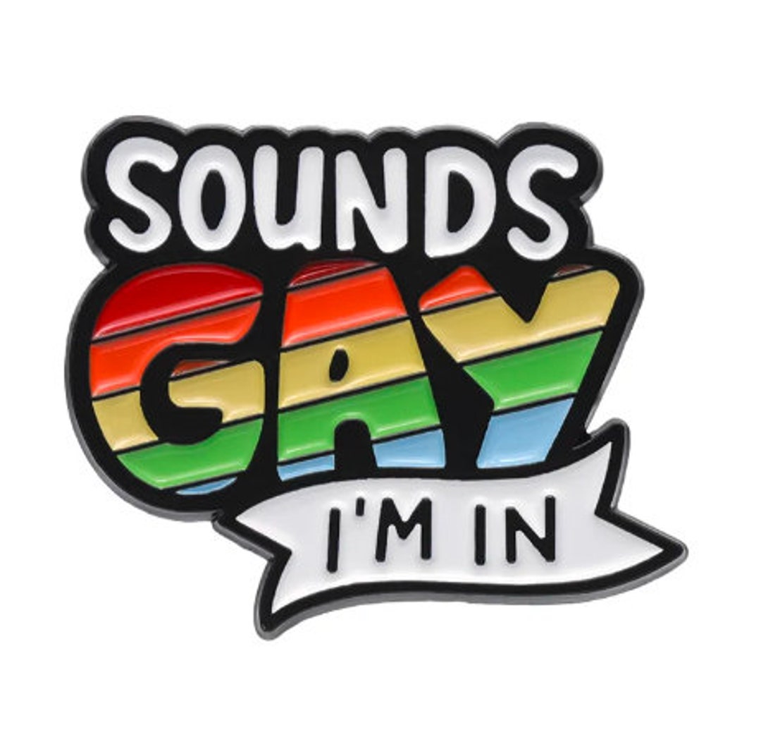 Sounds Gay I'm in Enamel Pin LGBTQIA - Etsy