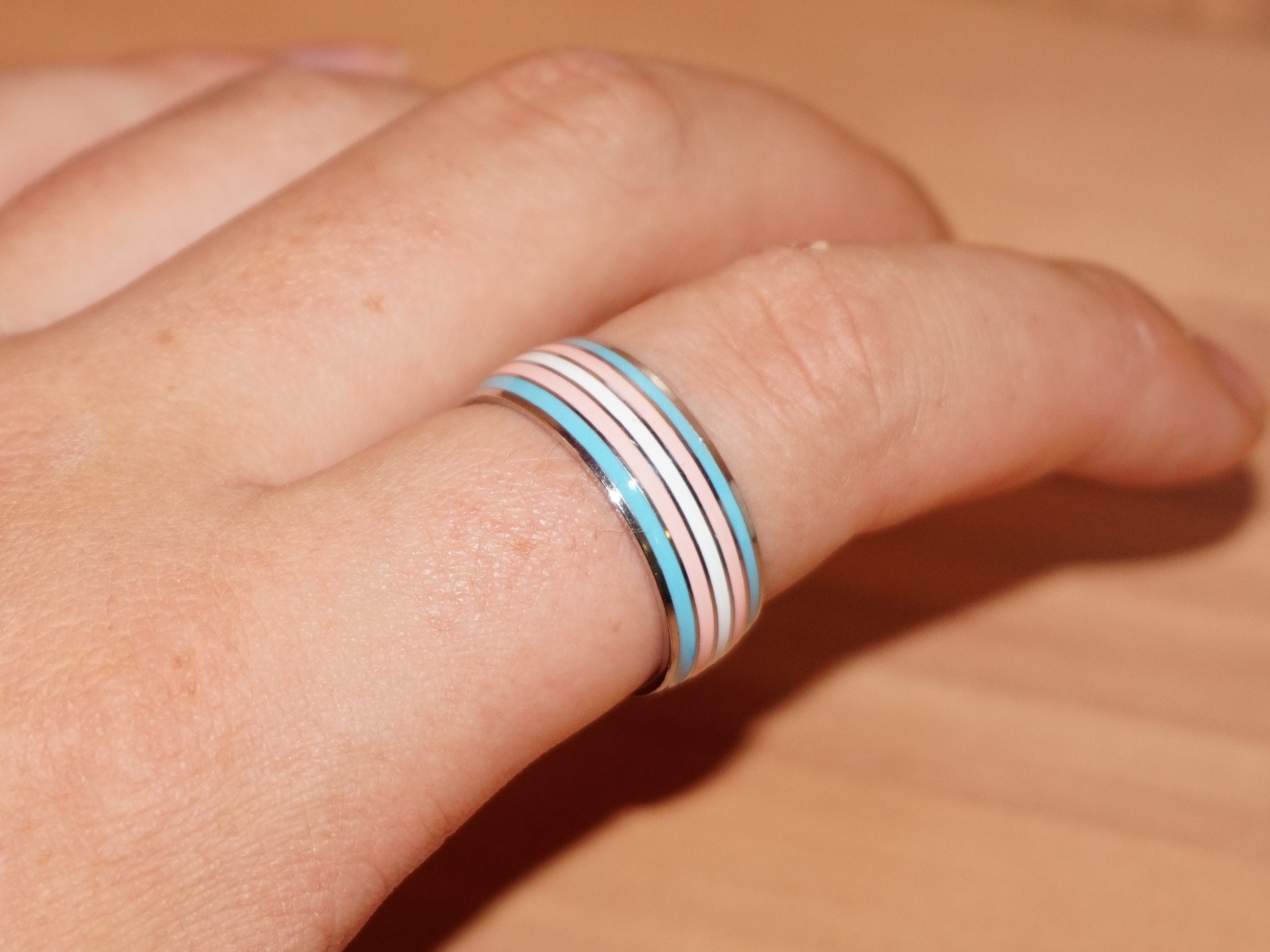 Transgender Pride Ring - Etsy