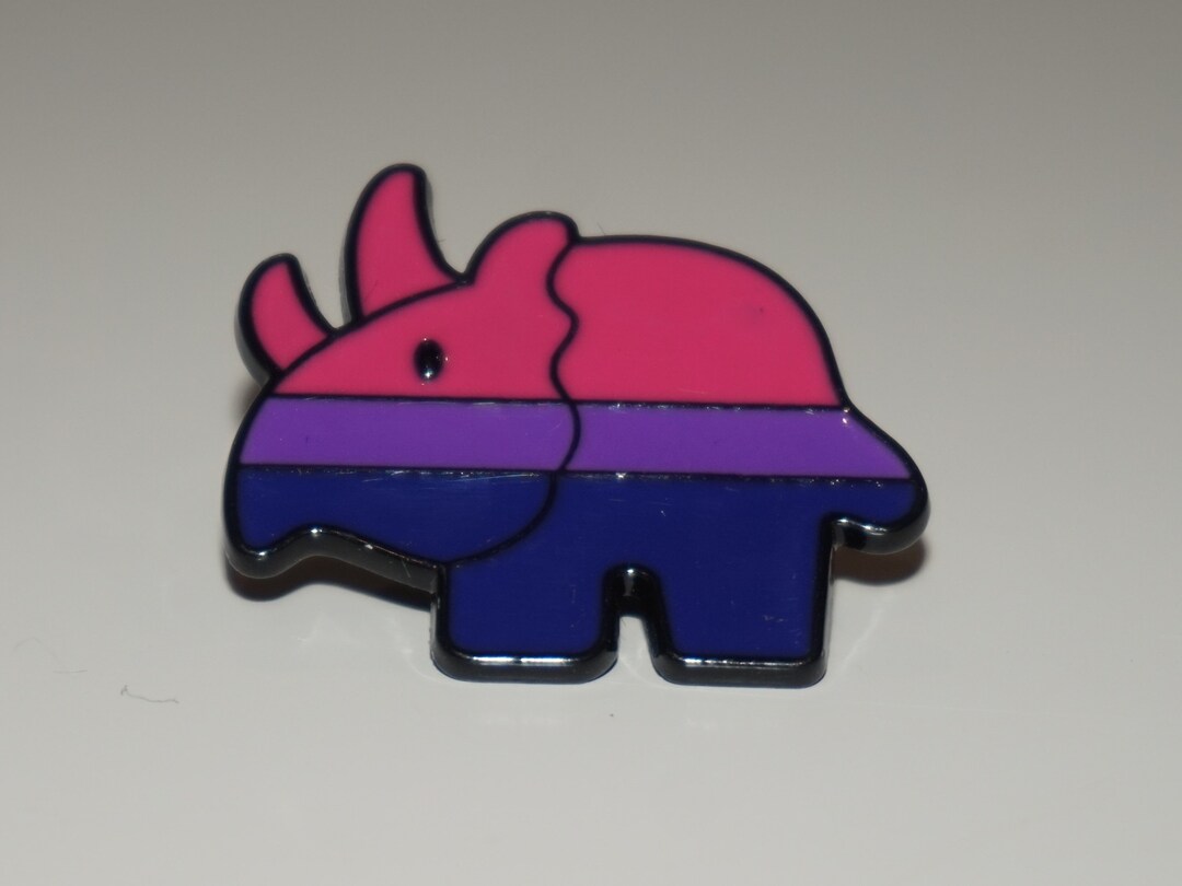 Cute Bisexual Dinosaur Pride Pin - Etsy Australia