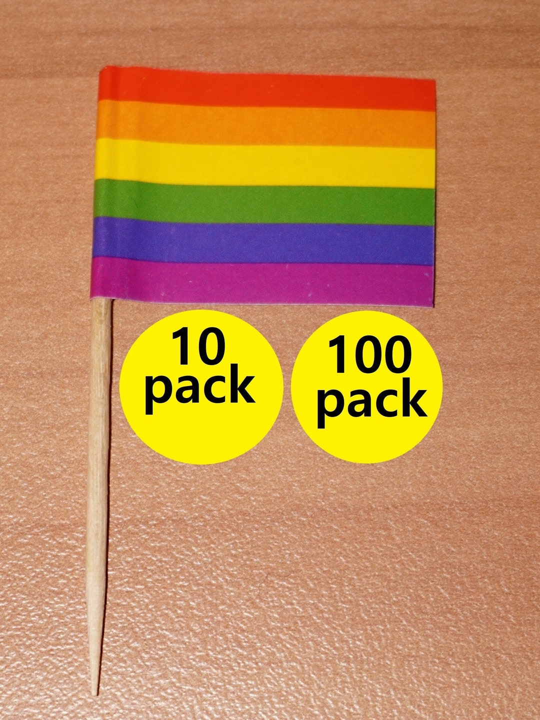 Rainbow Pride Toothpicks 10pack or 100pack - Etsy