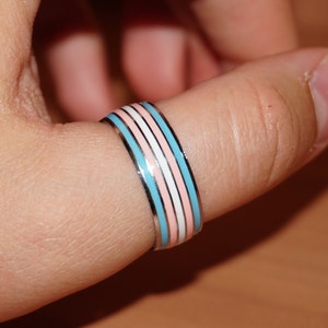 Transgender Pride Ring - Etsy