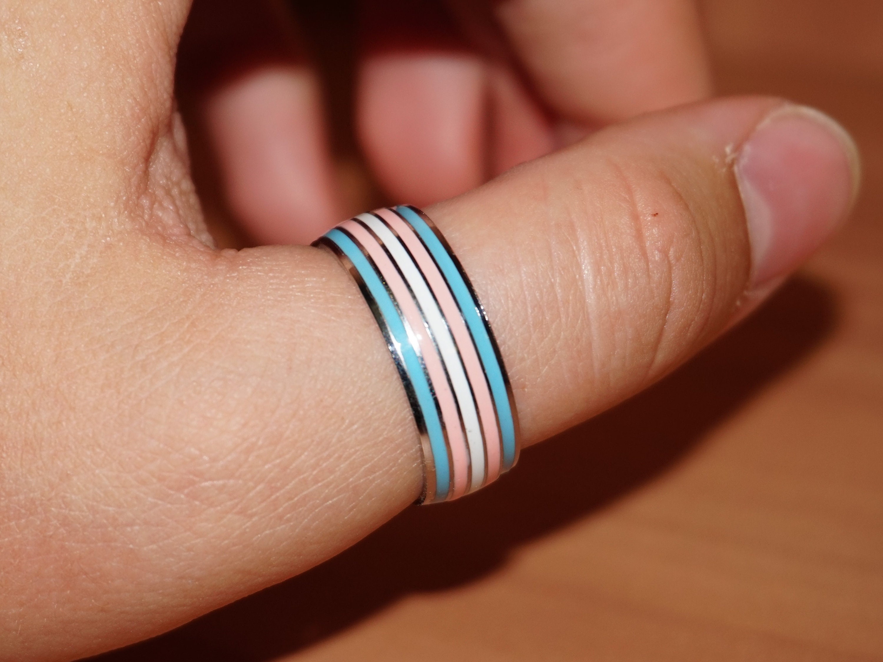 Transgender Pride Ring - Etsy