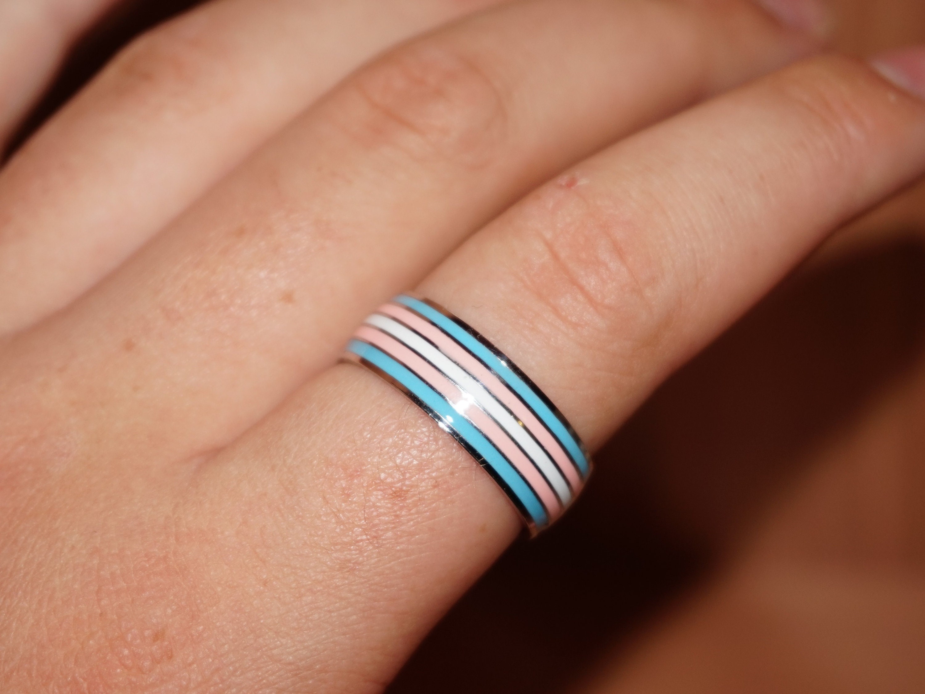 Transgender Pride Ring - Etsy