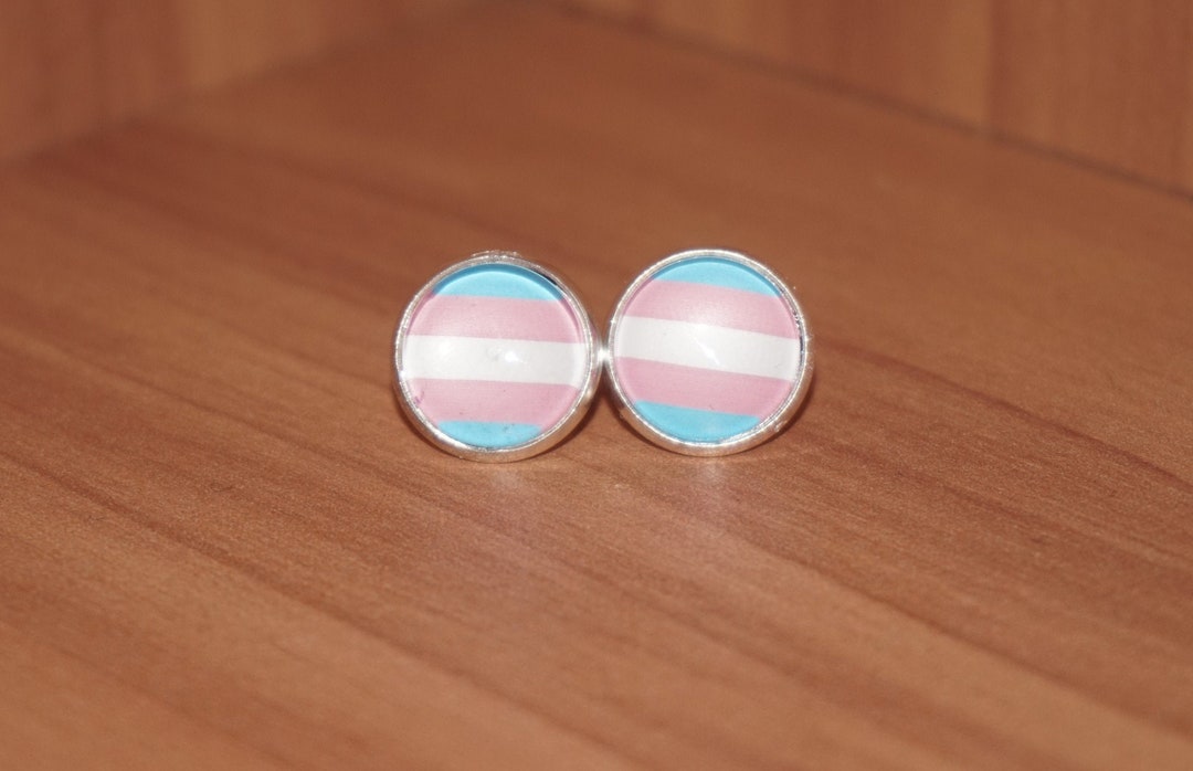Transgender Pride Small Stud Earrings - Etsy