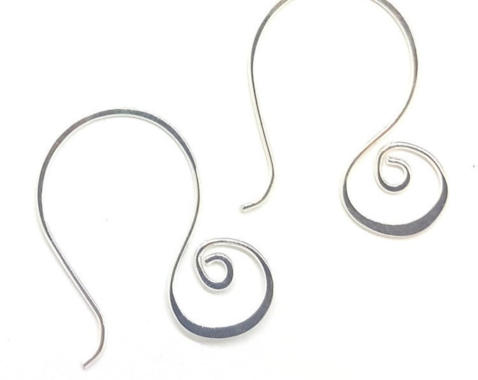 Curly Wirlies Handmade Silver or Gold Fill Ear Wires Handcrafted Unique ...