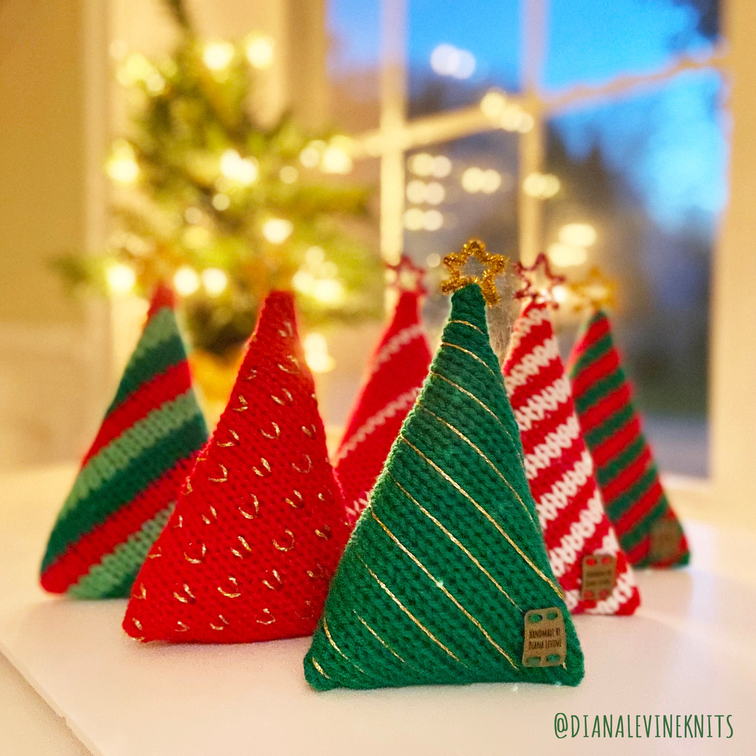 Mini Christmas Trees! (circular Knitting Machine Pattern for ...