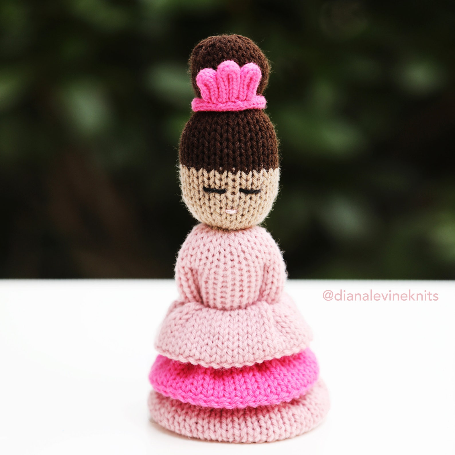 Princess Doll standing PATTERN PDF for 22 and 46/48 Needle - Etsy