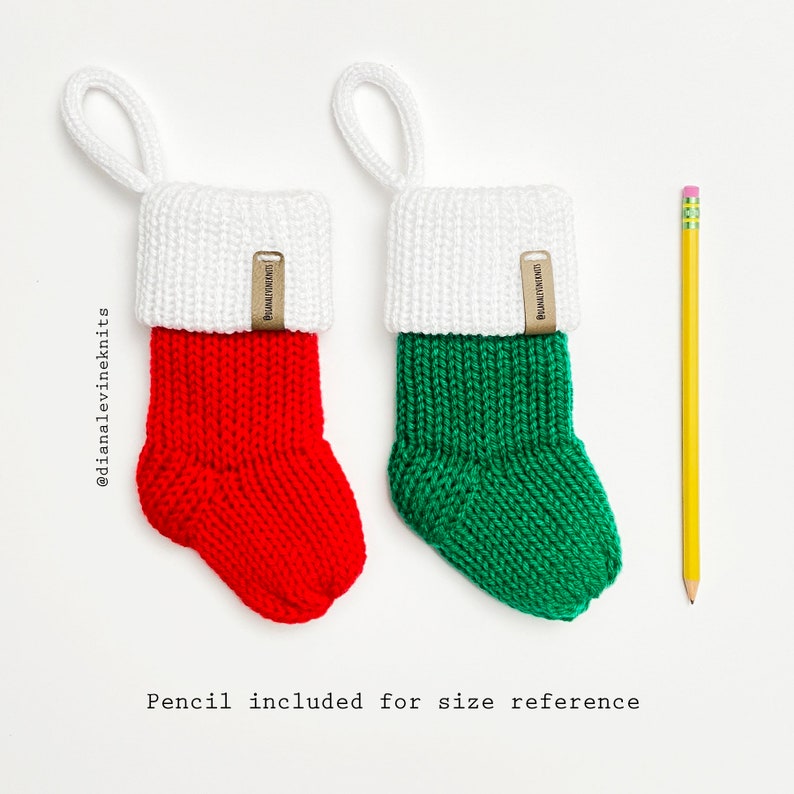 Mini Christmas Stockings! (PATTERN PDF for 22 Needle Addiexpress or ...