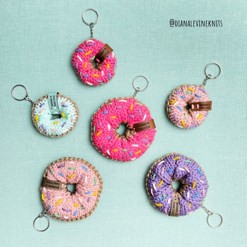 Knitting Machine Donut Keychains PATTERN PDF for 40 Needle | Etsy