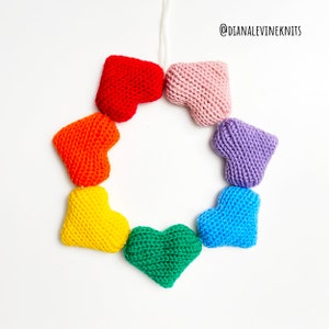 Hearts Garland! (PATTERN for Addi Express Professional 22 Needle or ...