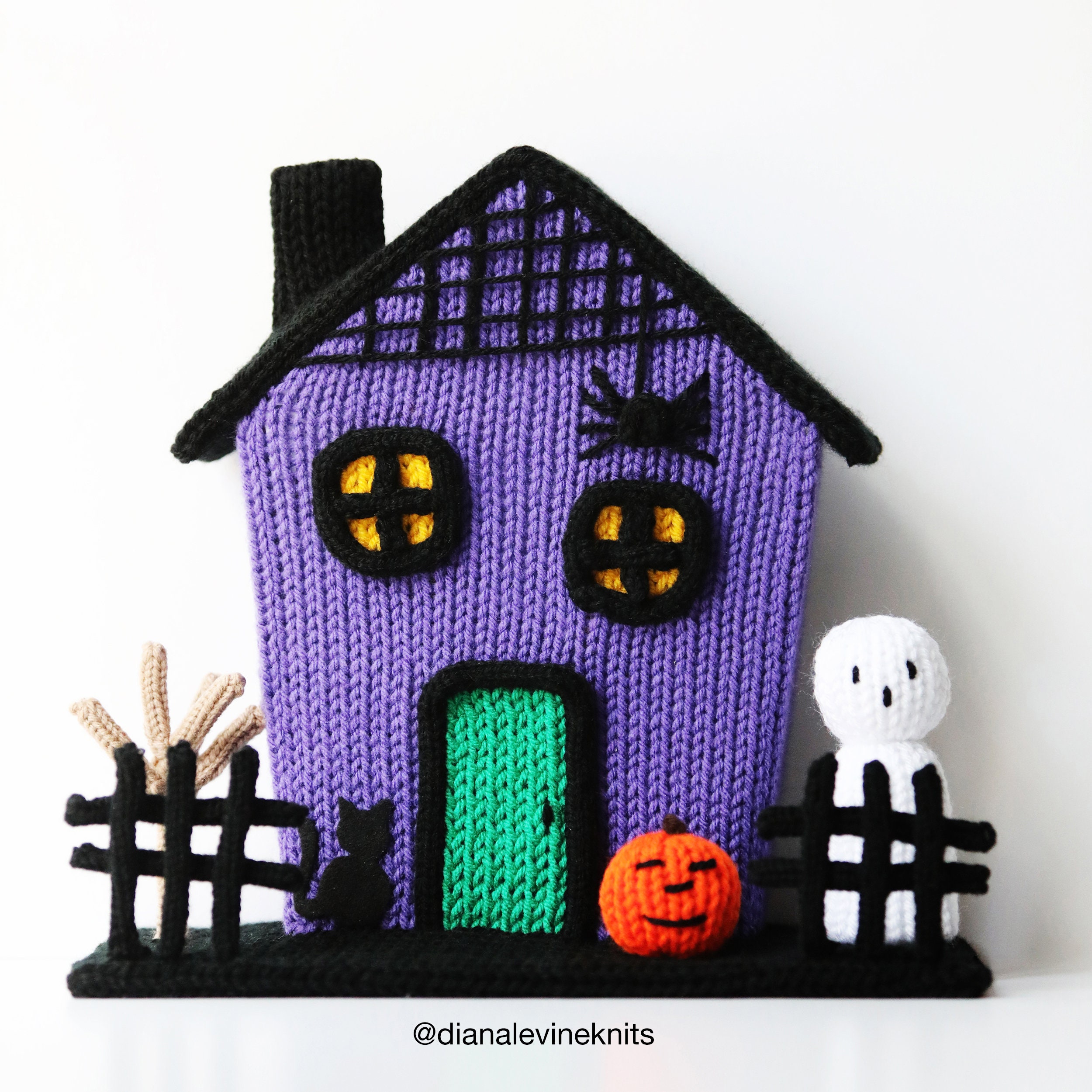 Halloween Haunted House! (PATTERN PDF for Addiexpress Kingsize Knitting ...