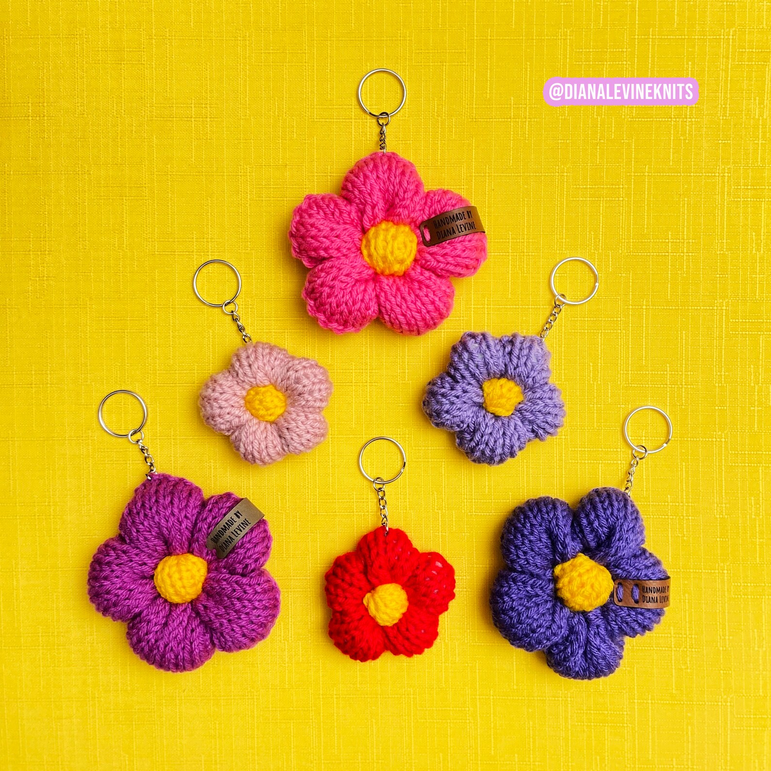 Flower Keychains PATTERN PDF for 22 and 40 Needle Addiexpress - Etsy