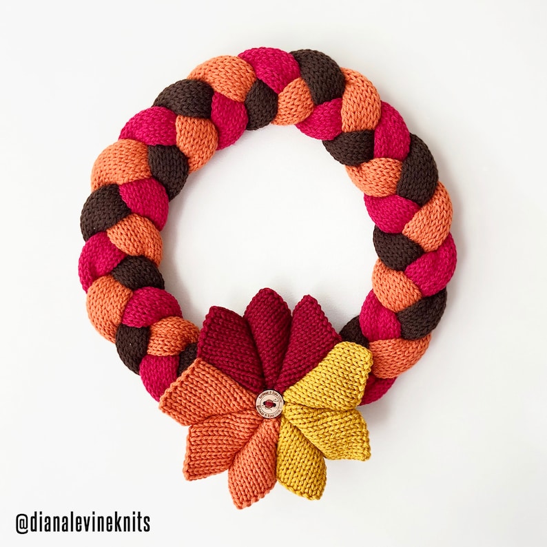 Knitting Machine Fall Pattern Bundle: Fall Wreath & Fall Centerpiece ...
