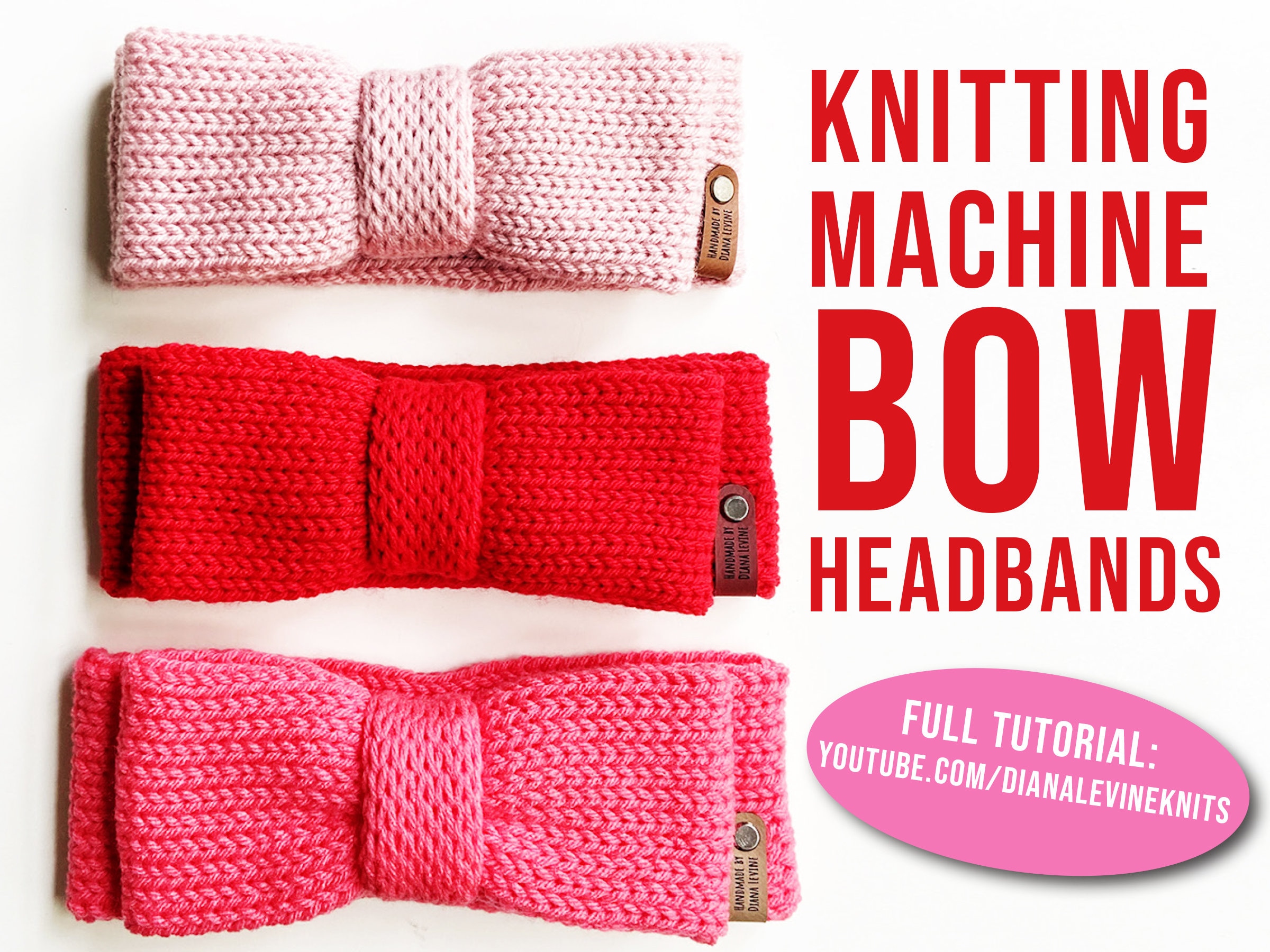 Bow Headbands addi or Sentro Circular Knitting Machine - Etsy