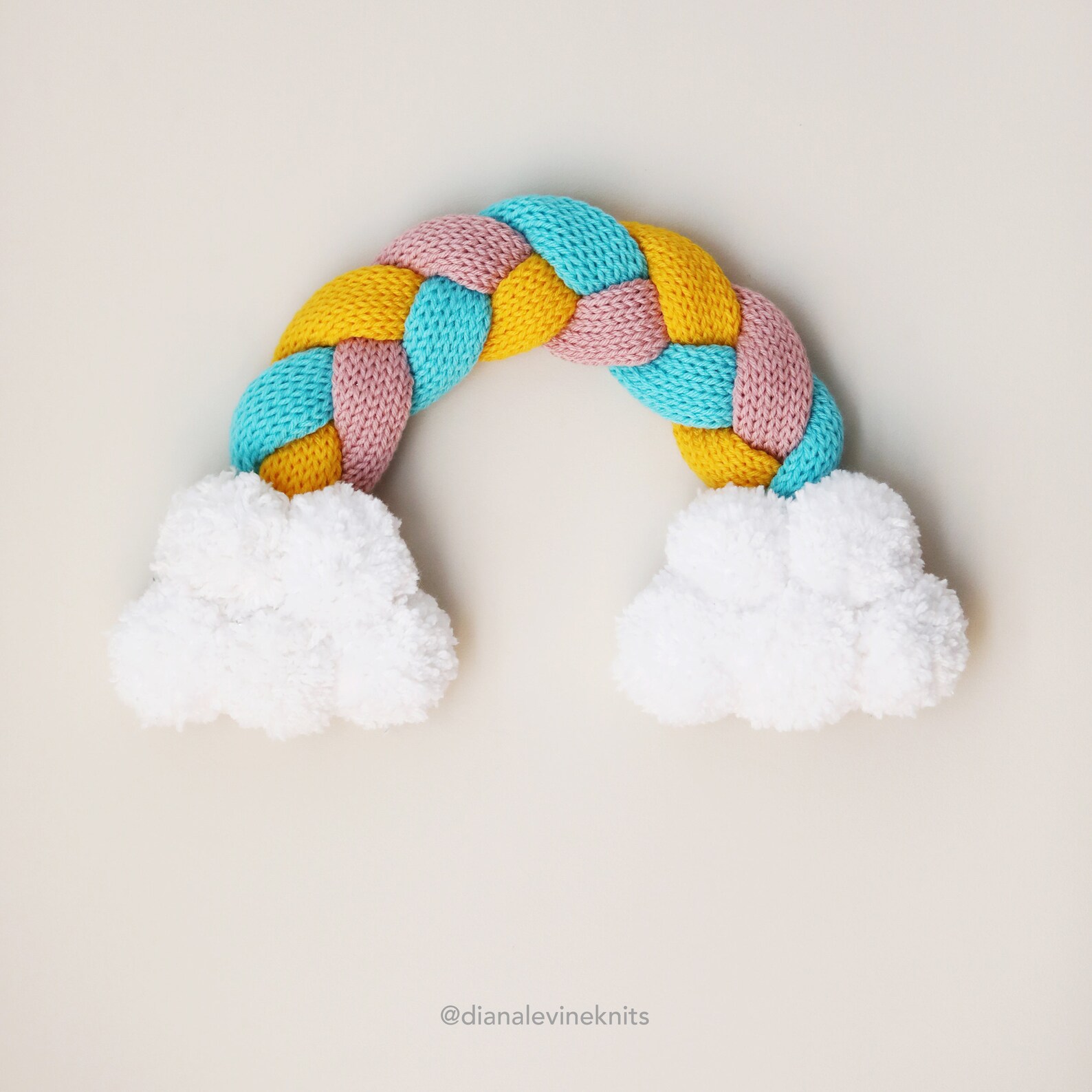Braided Rainbow Wall Decor PATTERN PDF for 22 Needle - Etsy
