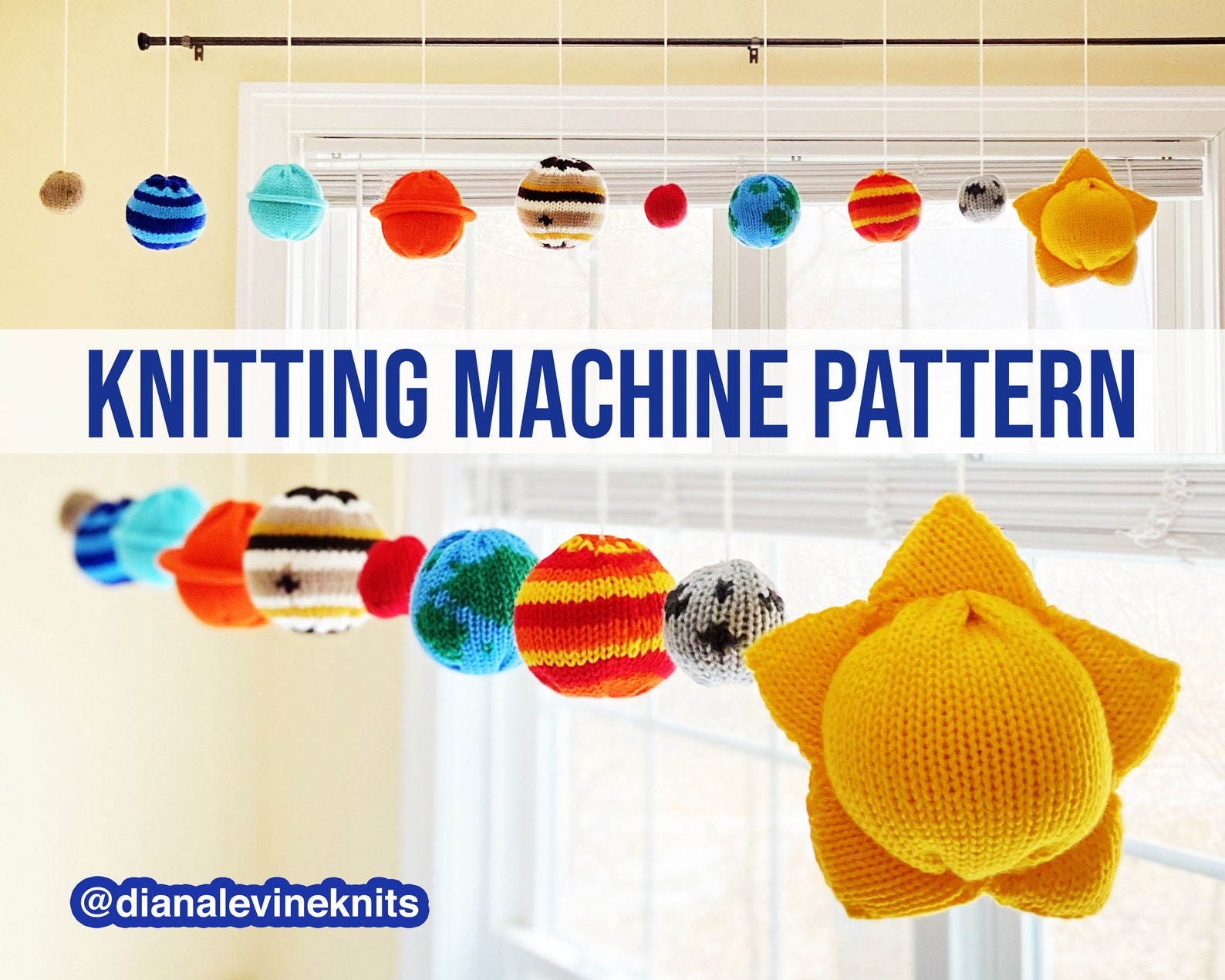 Knit Solar System! (PATTERN PDF for 22, 40, and 46 or 48 Needle ...