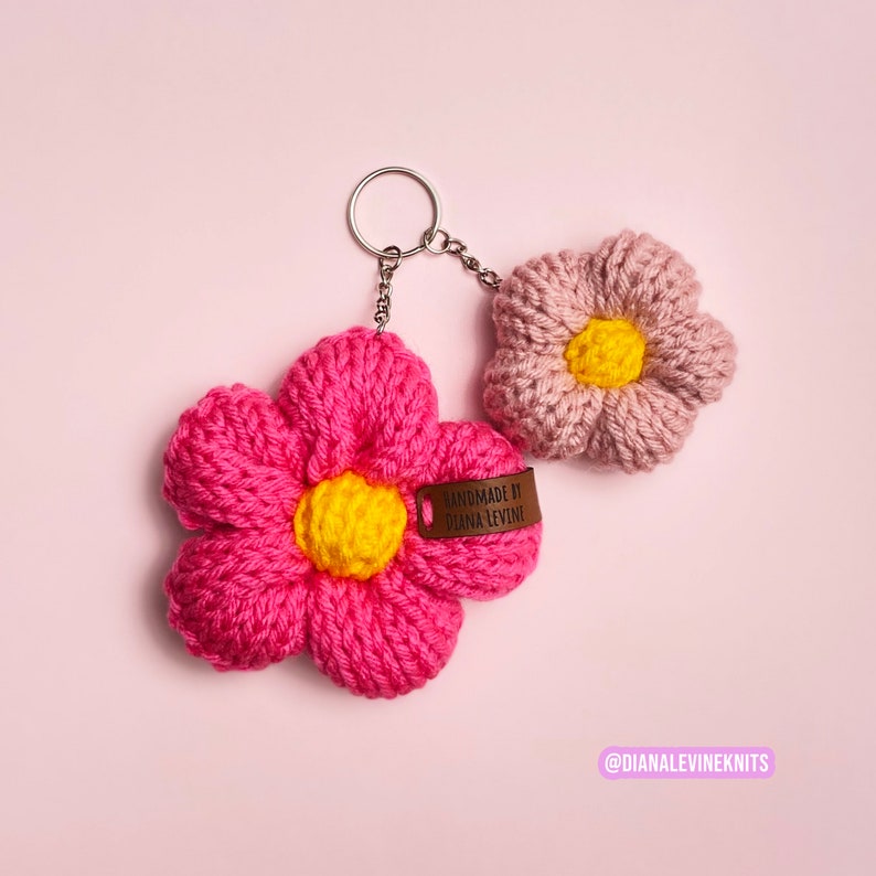 Flower Keychains (PATTERN PDF for 22 and 40 Needle Addiexpress or ...