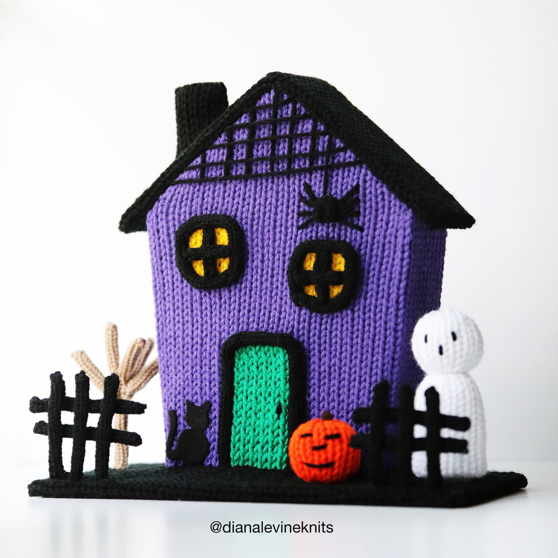 Halloween Haunted House! (PATTERN PDF for Addiexpress Kingsize Knitting ...