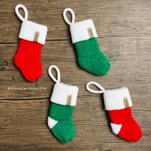 Mini Christmas Stockings! (PATTERN PDF for 22 Needle Addiexpress or ...