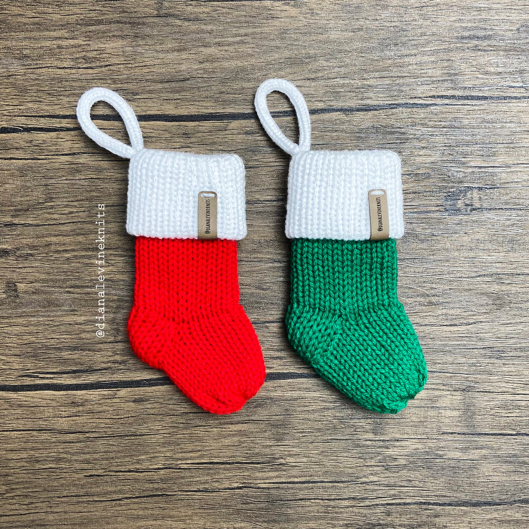 Mini Christmas Stockings! (PATTERN PDF for 22 Needle Addiexpress or ...