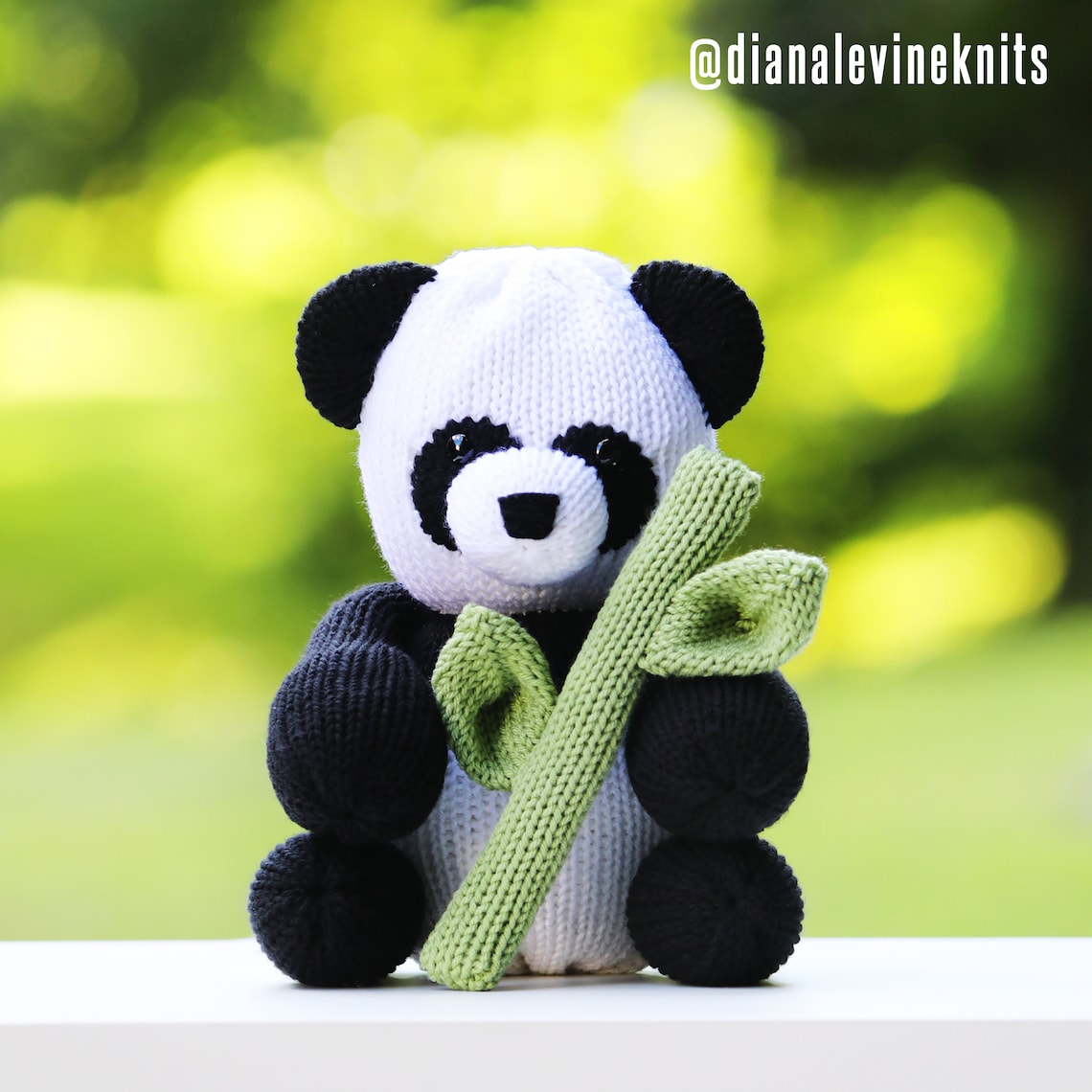 Panda Bear KNITTING MACHINE PATTERN addi Express / Sentro - Etsy