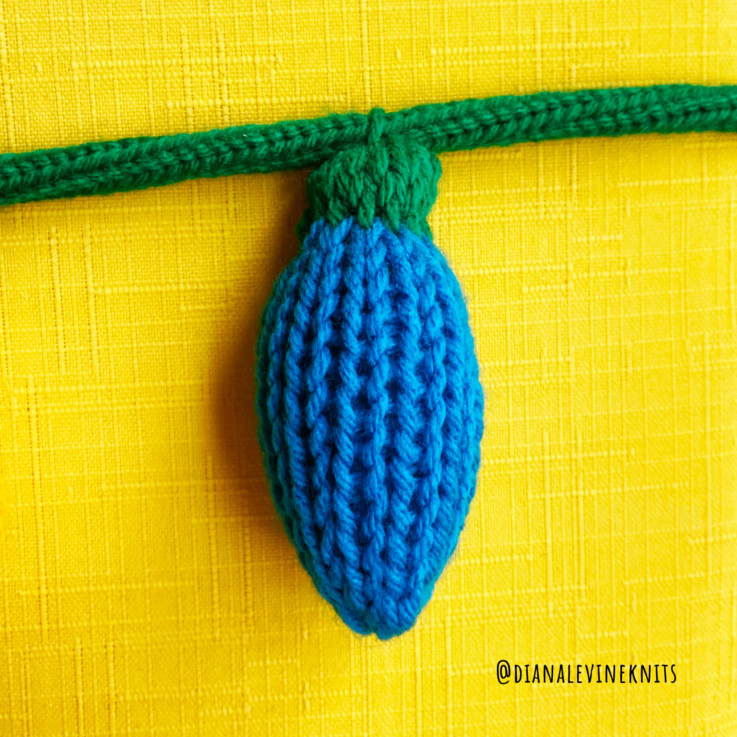 Holiday Lights Garland! (circular Knitting Machine Pattern for ...